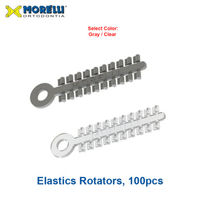 Dental Morelli Orthotodontic Polyurethane Elastic Rotators Clear / Gray ...