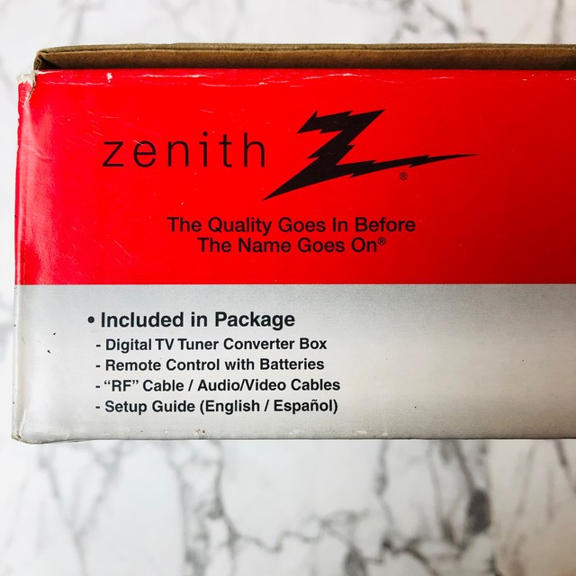 Zenith DIGITAL TV TUNER Converter Box DTT901 Remote with Batteries NEW ...