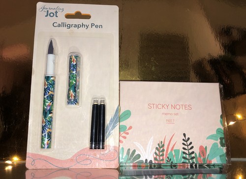 Journaling by Jot Calligraphy Art Pen “Palm Trees” & Sticky Notes 📝 ...
