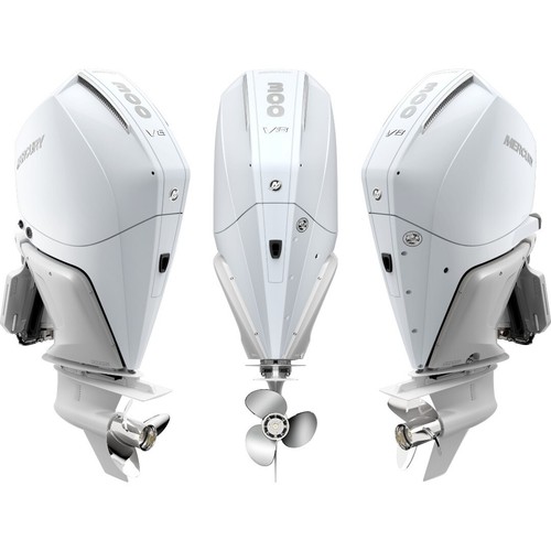 NEW TRIPLE MERCURY VERADO V8 300HP SET COLD FUSION WHITE | eBay