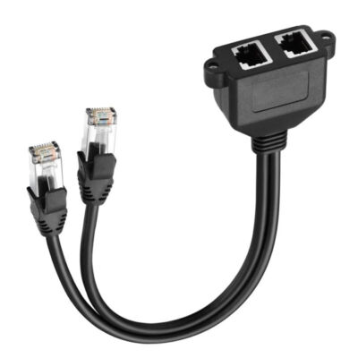 RJ45 Ethernet LAN Network Panel Mount Extension Cable | Dual Male to ...