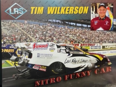 NHRA "TIM WILKERSON" LEVI RAY SHOUP HAND OUT- COOL EXCELLENT CONDITION ...