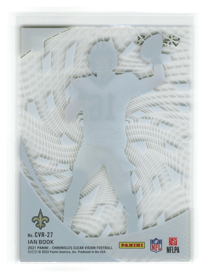 2021 Panini Chronicles Clear Vision Football Ian Book #CVR-27 RC ...