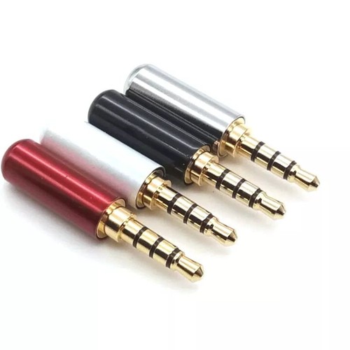 Wire Connector Headphone Male Plug Earphone Mini Jack Repair 4pin 3.5mm ...