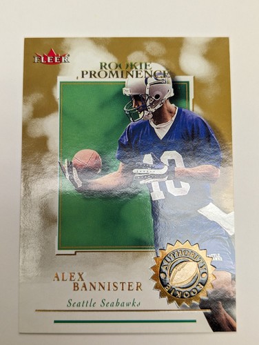 2001 Fleer Authority Prominence 75 #'d 74/75 Alex Bannister #150 Rookie ...
