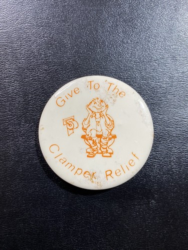 Vintage E Clampus Vitus ECV button pin - Give To The Clampers Relief | eBay