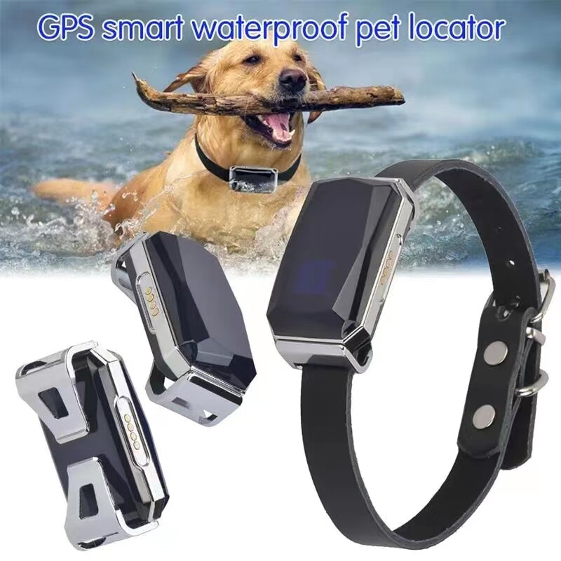 Smart Waterproof Pet Locator GPS Location Collar Tracker Anti-lost For ...