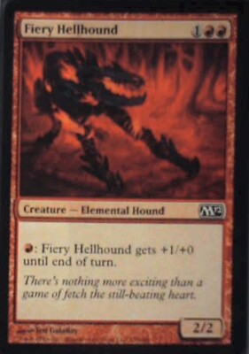 Fiery Hellhound - Magic 2012 (M12): #130, Magic: The Gathering Nm R123 ...