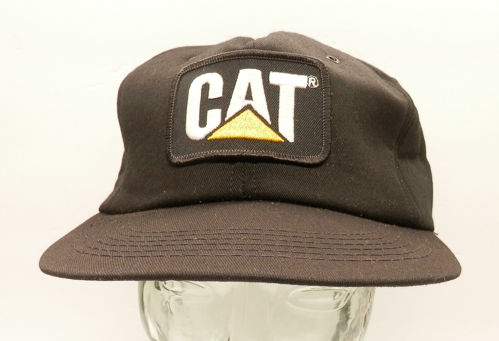 Vintage Caterpillar CAT Patch Logo Hat Black Snapback… - Gem
