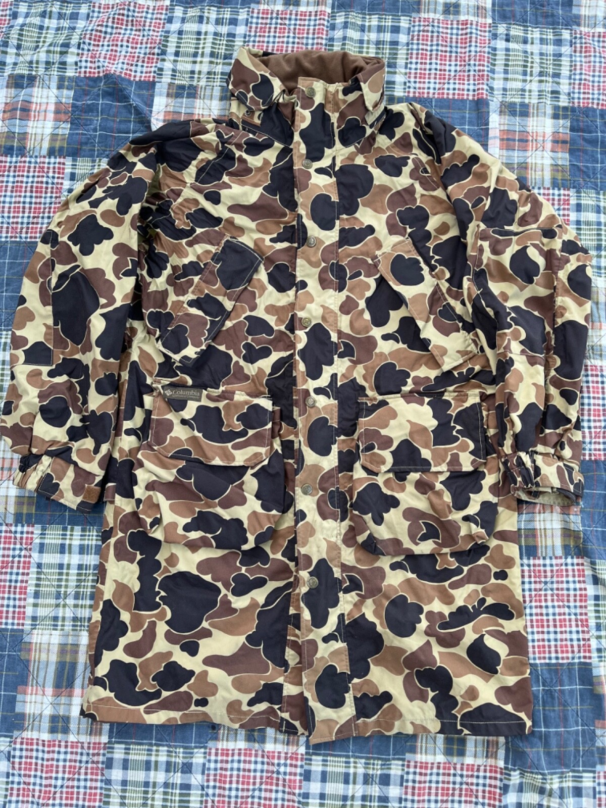 Vintage Columbia Sportswear Camo Long Hunting Coat Jacket Sz Large | eBay