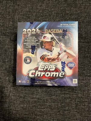 2024 TOPPS CHROME UPDATE MEGA BOX FACTORY SEALED ROOKIE DEBUT PATCH! | eBay