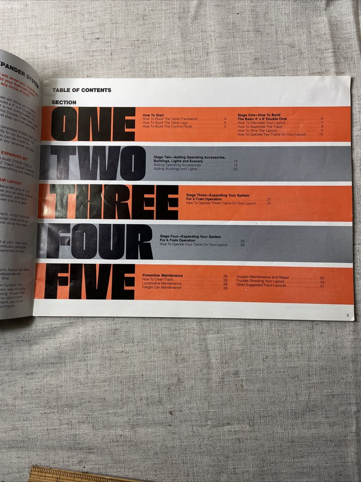 Tyco Train Layout Expander System Instruction Manual Vintage 1977 ...