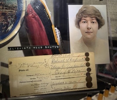 Titanic survivor autograph Elizabeth Weed Shutes | eBay