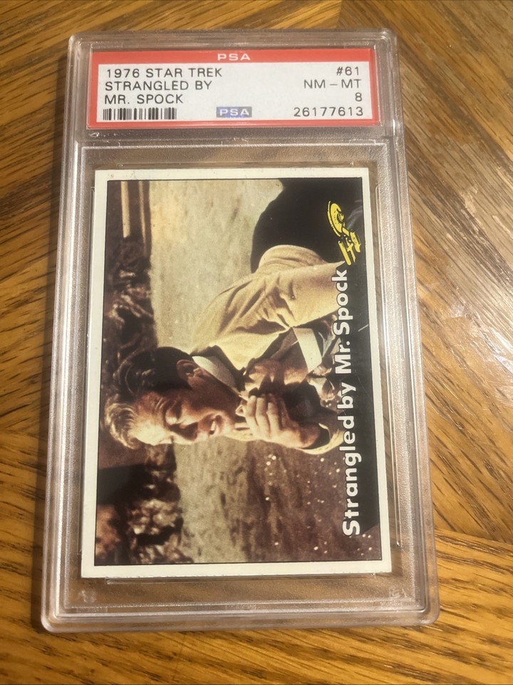 1976 Topps STAR TREK Captains Log #61 strangled by Mr. SPOCK PSA 8 | eBay