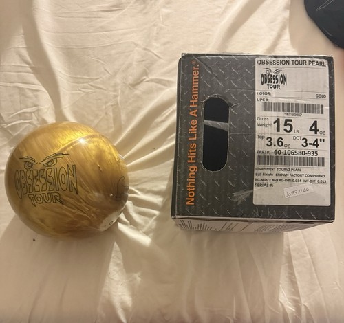 Hammer Obsession Tour Pearl Bowling Ball NIB 1st Quality | 15lbs 4oz ...