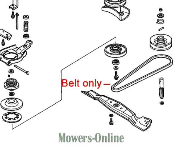 Genuine Honda Lawnmower Drive Belt 22431-ve0-800 Some Hrb475 Hrb476 for ...