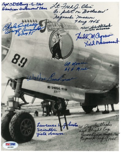 BOCKSCAR CREW C-15 SIGNED 8X10 PHOTO PSA DNA AB12691 X9 THE GREAT ...
