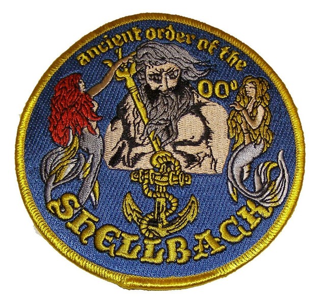 United States Navy Shellback Iron On Patch 4 1/2" Free Shipping 8659 ...