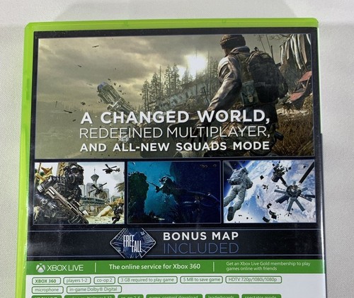 Call of Duty: Ghosts Activision Xbox 360 Backward Compatible 2 Discs ...