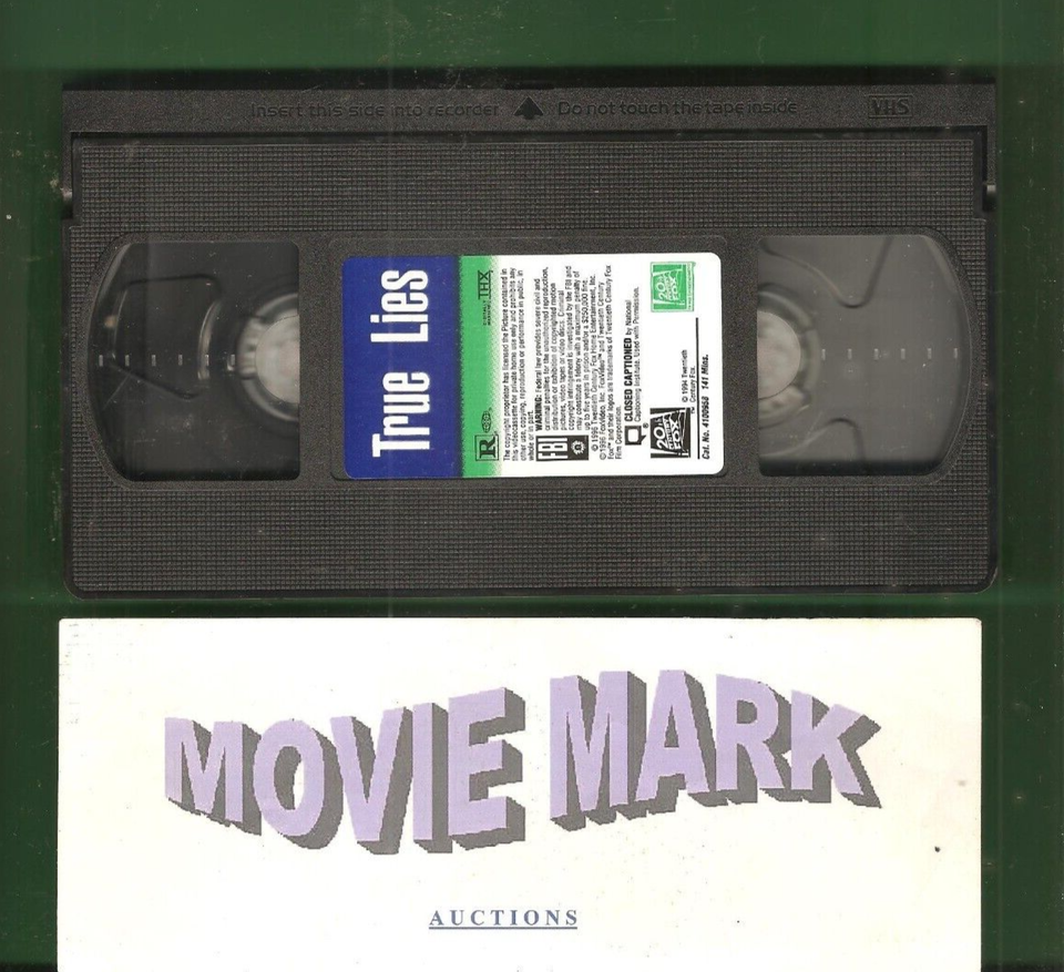 TRUE LIES 1994 Fox Video Letterbox vhs Widescreen Series Schwarzenegger ...