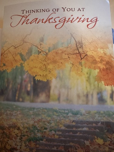Thanksgiving Greeting Card - "Thinking of You at Thanksgiving" - 5" X 7 ...