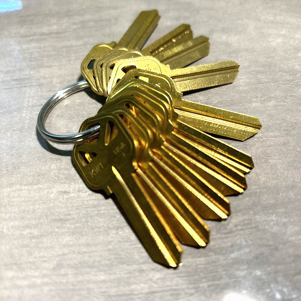 30 ILCO KWIKSET KW-1/SCHLAGE SC-1 House-Padlock M-1 Key Blanks-LANDLORD ...