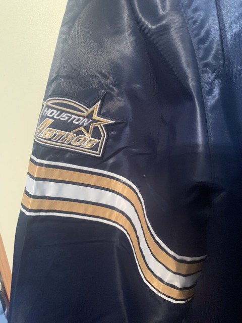 Houston Astros Gold Star Script Starter Retro Jacket Size XL Mens for ...