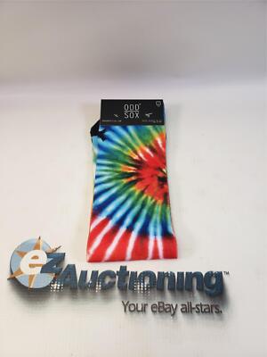 1 Pair Odd Sox Tie Dye Crew Socks Fits Sizes 6 -13 NWT | eBay