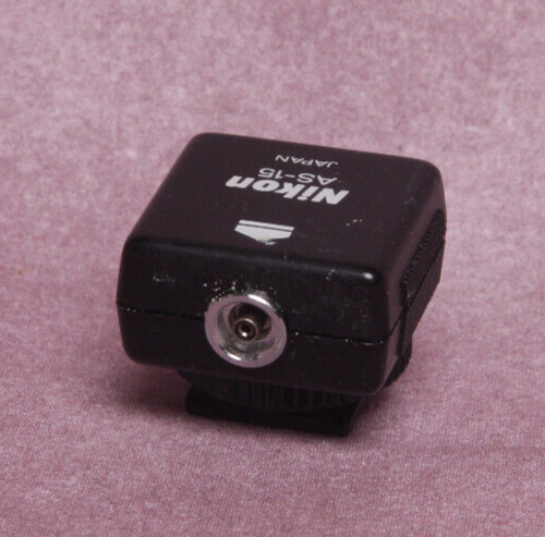 Nikon AS-15 Sync Terminal Adapter (Hot Shoe to PC) | eBay