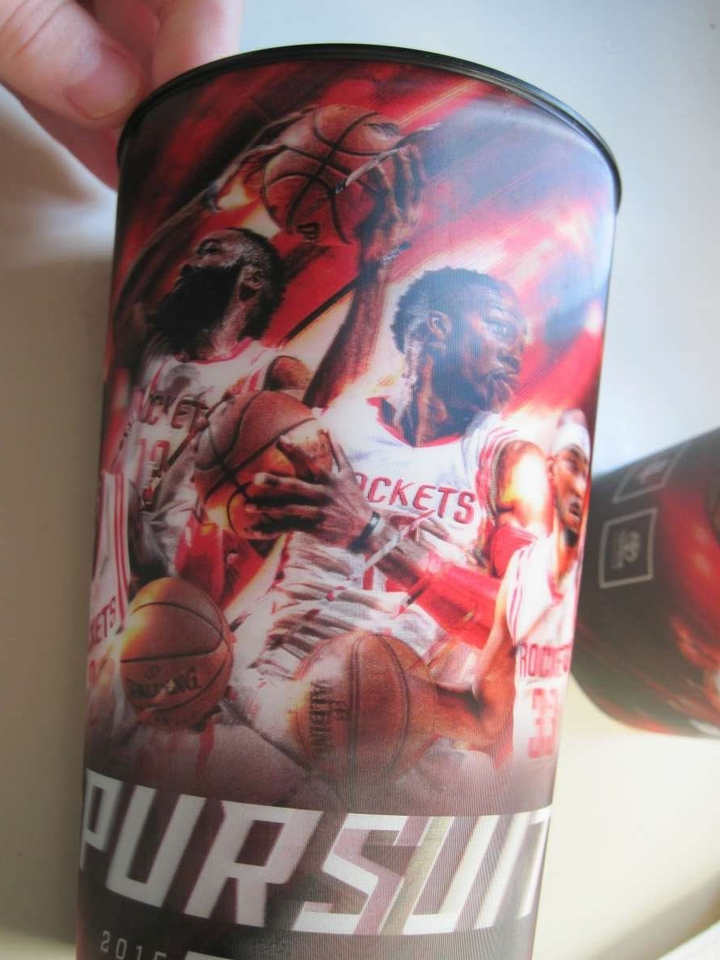 2 Toyota Center Houston Rockets Souvenir Cups Large Stadium Tumblers ...