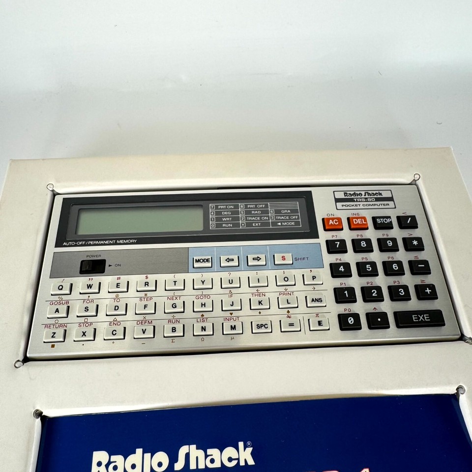 Vintage Radio Shack TRS-80 PC-4 Pocket Computer Silver Digital ...