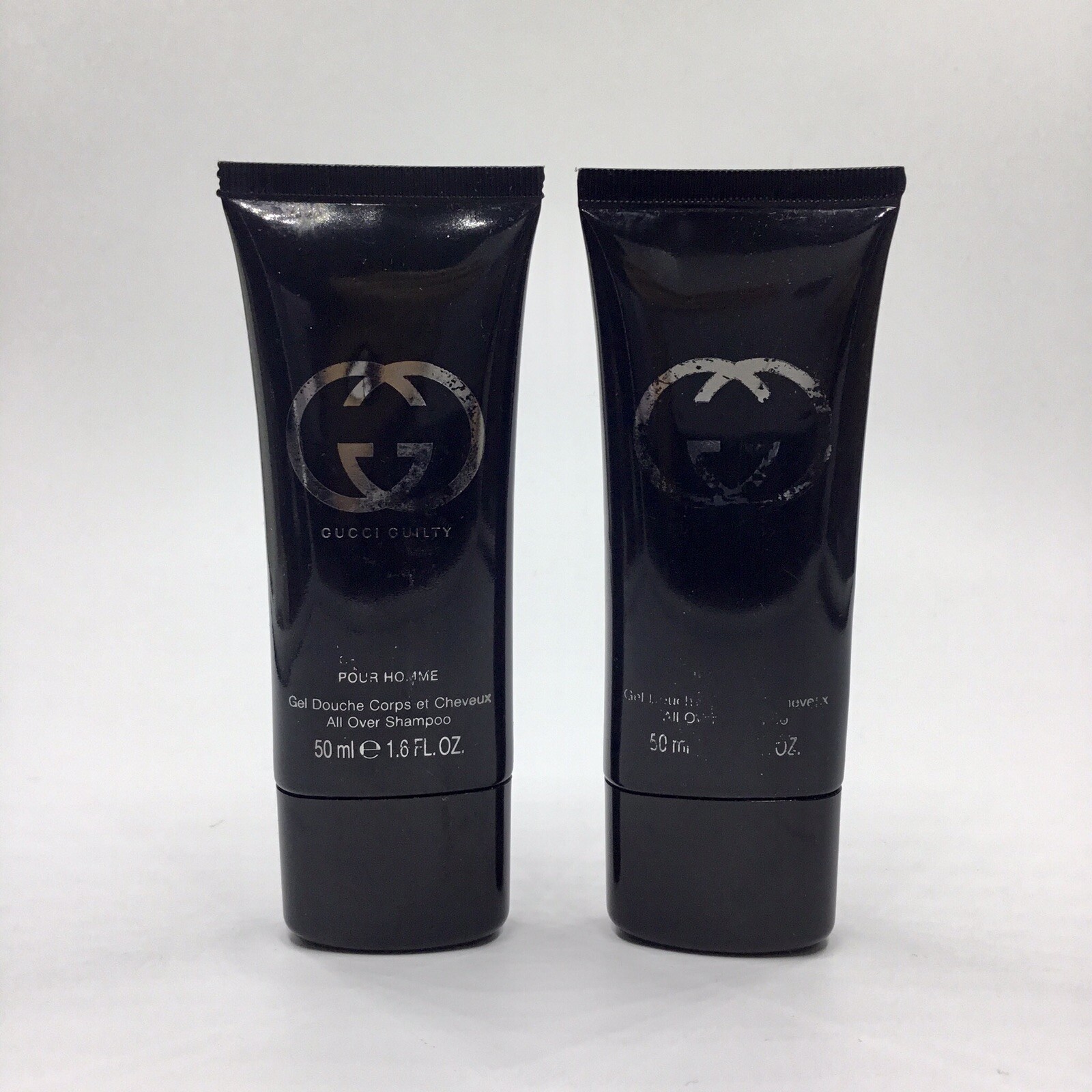 2 pc Gucci Guilty Pour Homme Shower Gel All Over Shampoo For Men 1.6 oz ...