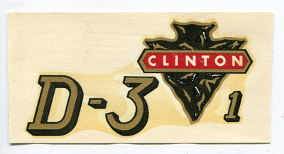 Clinton Engine Chainsaw D-3-1 Decal NOS | eBay