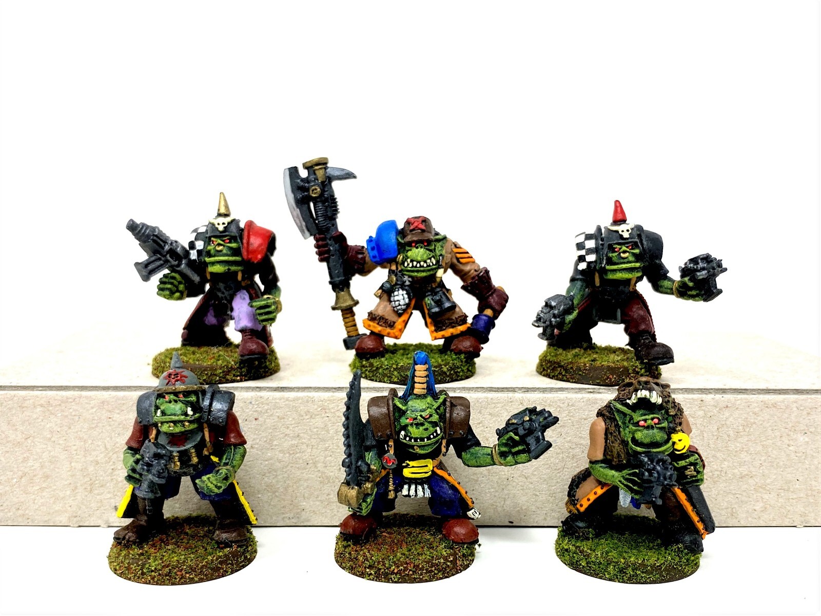 GW Warhammer 40K Rogue Trader Era - Space Ork Goff Boyz (x6) OOP METAL ...