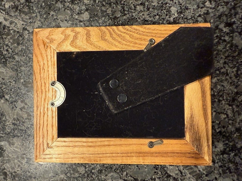HomeTrends Wood & Metal PICTURE FRAME holds a photo 3.5" x 5 | eBay