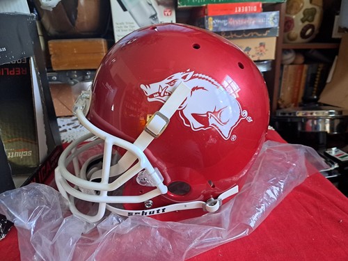 *CUSTOM* ARKANSAS RAZORBACKS NCAA Schutt Replica Football Helmet | eBay