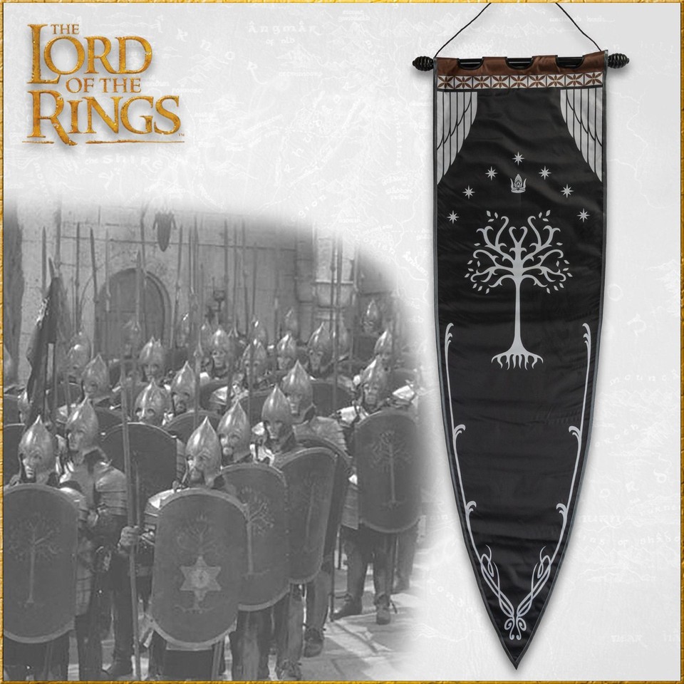 UNITED CUTLERY the Lord of the Rings Gondor Rohan Sauron Banner SET ...