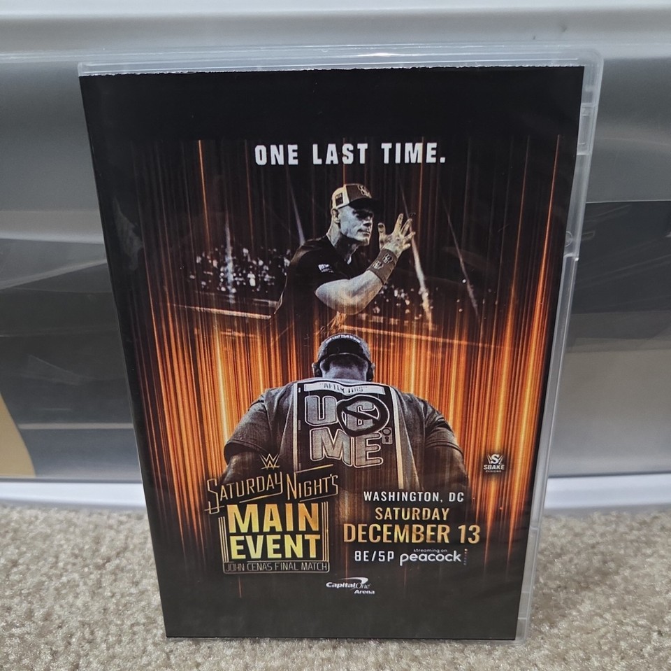 SATURDAY NIGHTS MAIN EVENT DVD - 12/13/2025 JOHN CENA FINAL MATCH | eBay