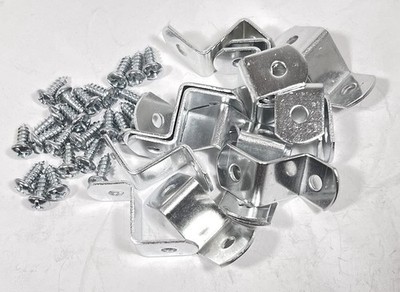 5/8" Zinc Plated Steel Offset Clips with Screws 100 | eBay