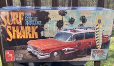 AMT Surf Shark 1959 Cadillac Ambulance 1/25 Scale Model Car Kit (1242 ...
