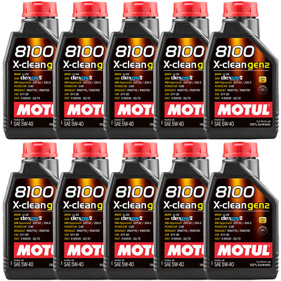 Engine Oil Set (5W-40) (10 Liters) (X-Clean 8100) (Gen2) (10 x 1L) | eBay