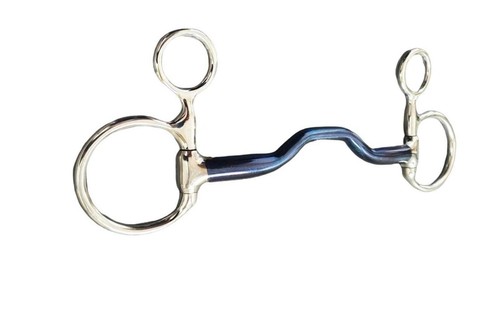 Blue Sweet Similar Baucher Hanging Cheek Horse Ported Bit Iron Snaffle ...