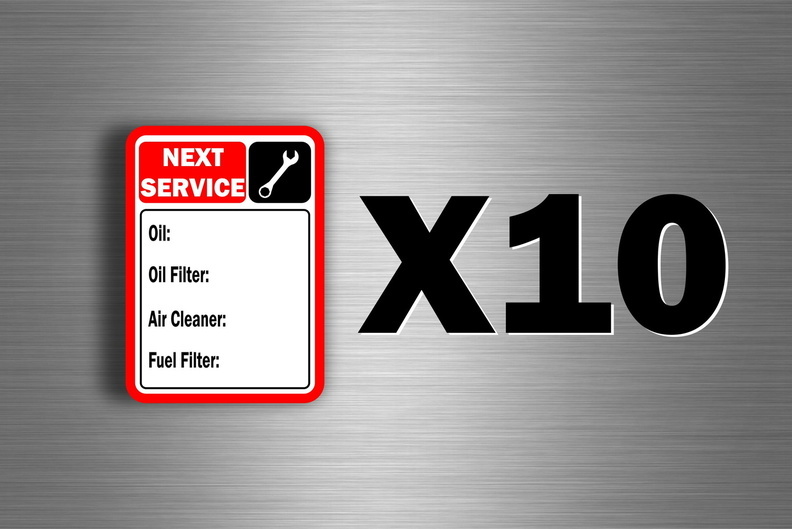 10x oil next service reminder car truck filter next service maintenance ...