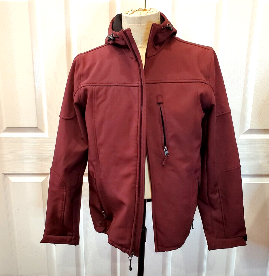 Men's NORDIC TRACK Hooded 3-in-1 jacket, Maroon Coat, Size M | eBay