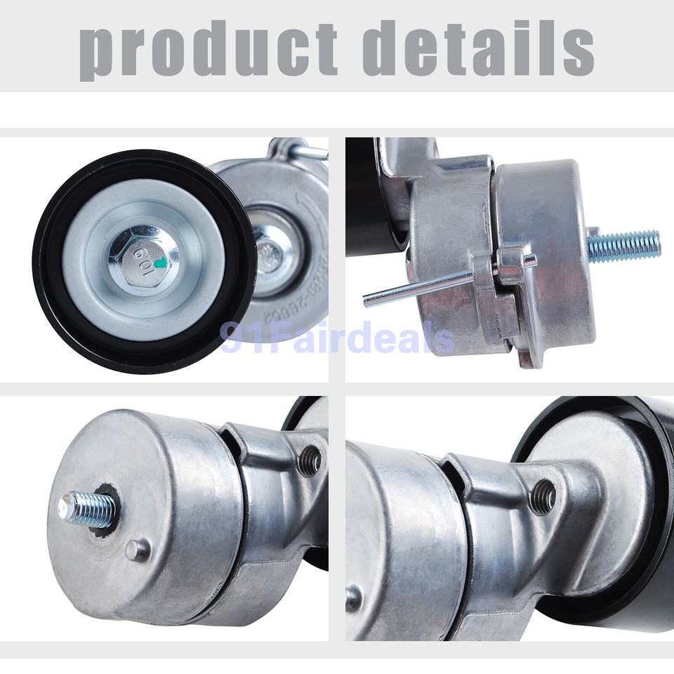 Belt Tensioner For Hyundai Sonata Kia Optima 2.4l Hybrid 252812G653 ...