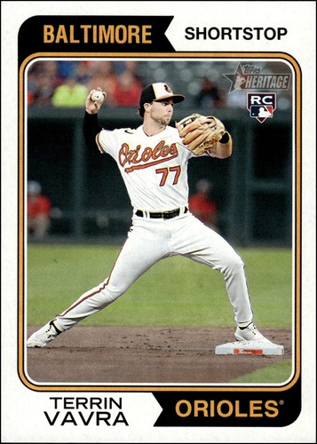 2023 Topps Heritage #148 Terrin Vavra Rookie Baltimore Orioles | eBay