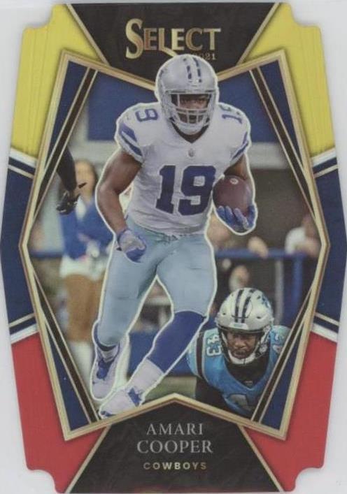 2021 Panini Select - Premier Level Amari Cooper #111 Red & Yellow Prizm ...