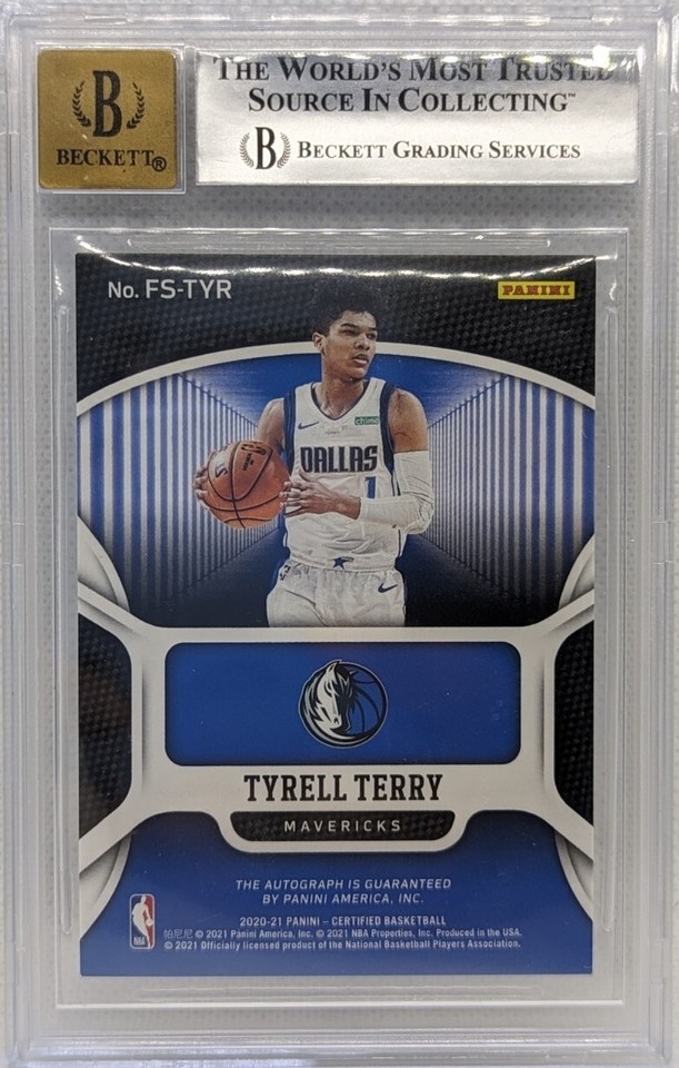 TYRELL TERRY 2020-21 Panini Certified Fresh Faces RC AUTO 10 BGS Graded ...