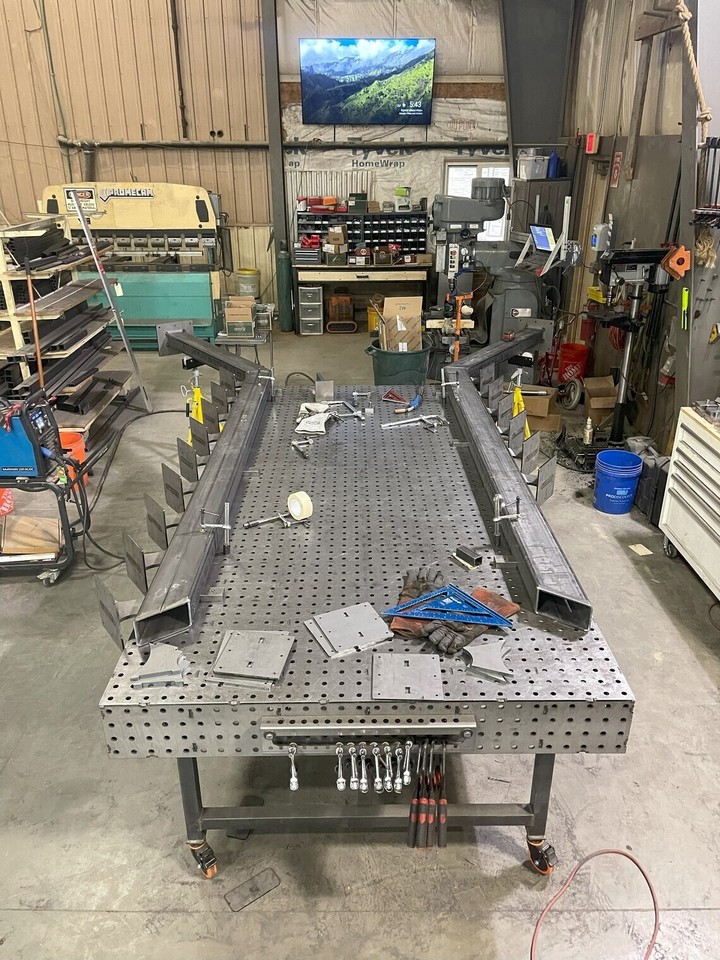 48"x96" Welding Fabrication Table 4x8ft DIY Flat Kit Fixture Laser Cut ...