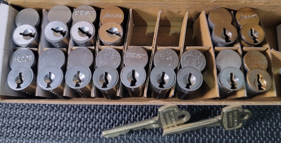 Arrow / BEST 7-pin SFIC lock cylinder + 1 oper G-key + 1 ctrl G-key ...